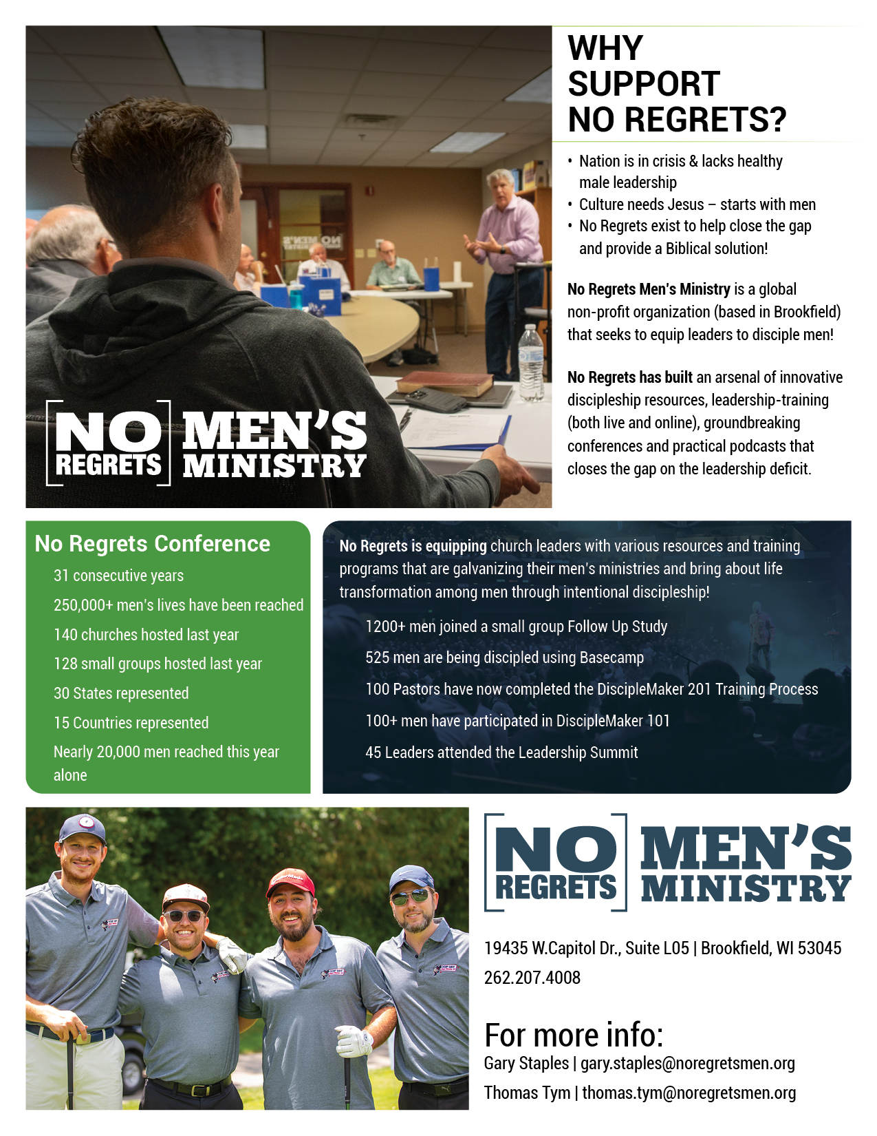 Golf Outing - No Regrets Men